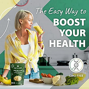 TrueSeaMoss Sea Moss Raw Wild Crafted Seamoss Raw - 100% Irish Sea Moss Raw (Pack of 1) - Dried Sea Moss Advanced Drink - Clean and Sundried - Vegan Sea Moss (1Pound) (16oz)