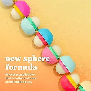 eos 100% Natural & Organic Lip Balm- Strawberry Sorbet, All-Day Moisture, Dermatologist Recommended for Sensitive Skin, Lip Care Products, 0.25 oz