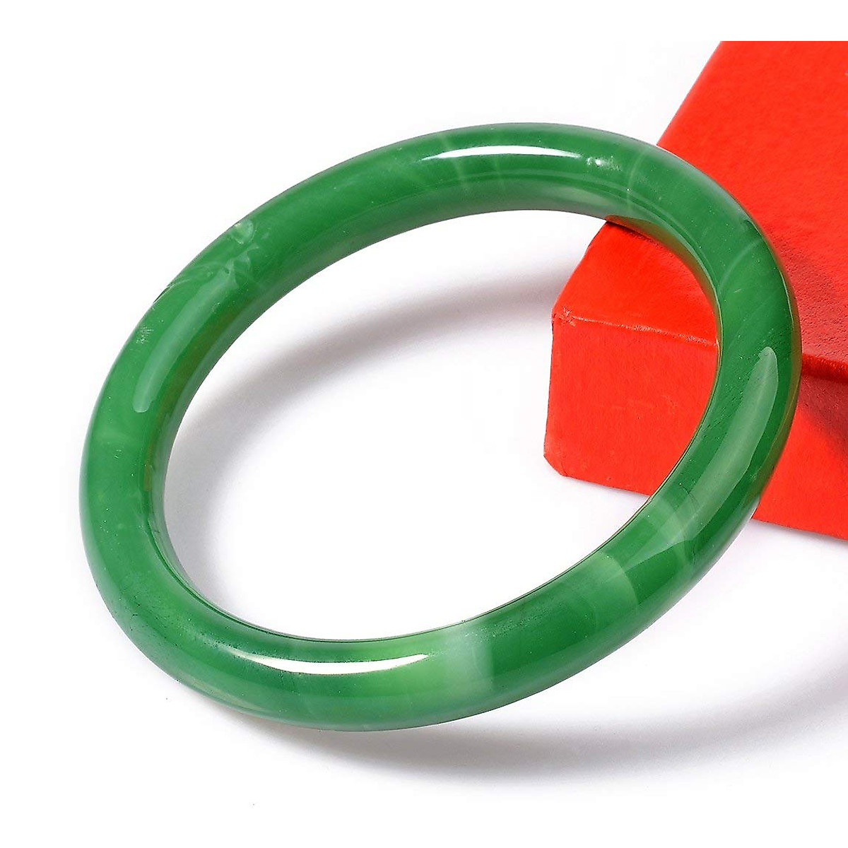 Antiquity Sian Art Good Luck and Light Green Bracelet Bangle - for Comeliness Inside Diameter 2.36 inch