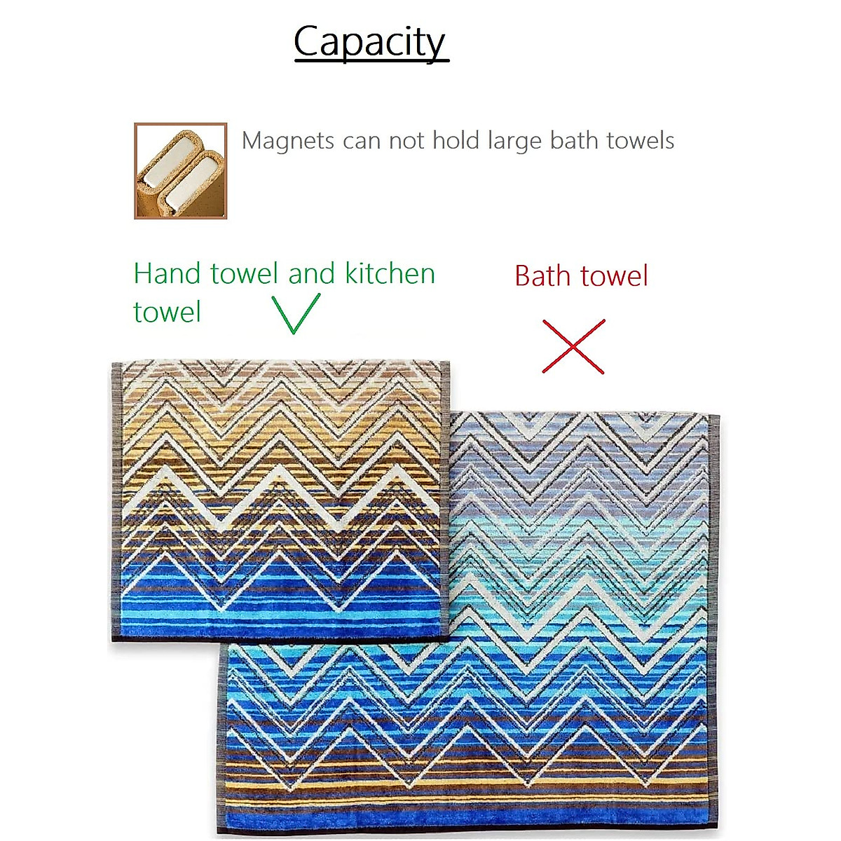 Towel Clip Leather with Magnets 2-Pack Black | Simple and Covenient Kitchen or Bathroom Accessory for Design Lover | for Small Towels