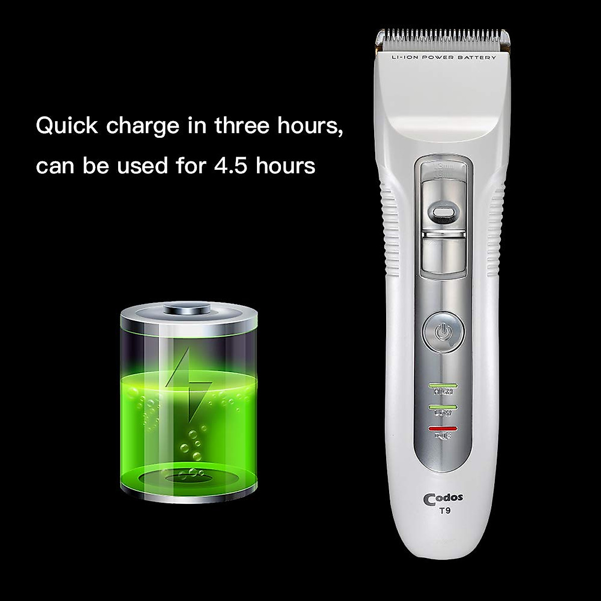 Codos CHC-T9 Professional Adult Hair Clipper Hair Salon Electric Clipper Electric Fader Razor Blade Rechargeable Official Standard.