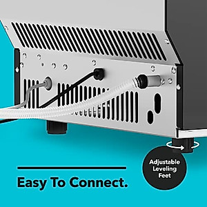 Vremi Commercial Grade Ice Maker - Produces 100 Pounds of Ice in 24 Hrs with 29 Pounds Storage Bin - Stainless Steel, Freestanding Automatic Clear Cube Ice Making Machine Perfect for Home or Business