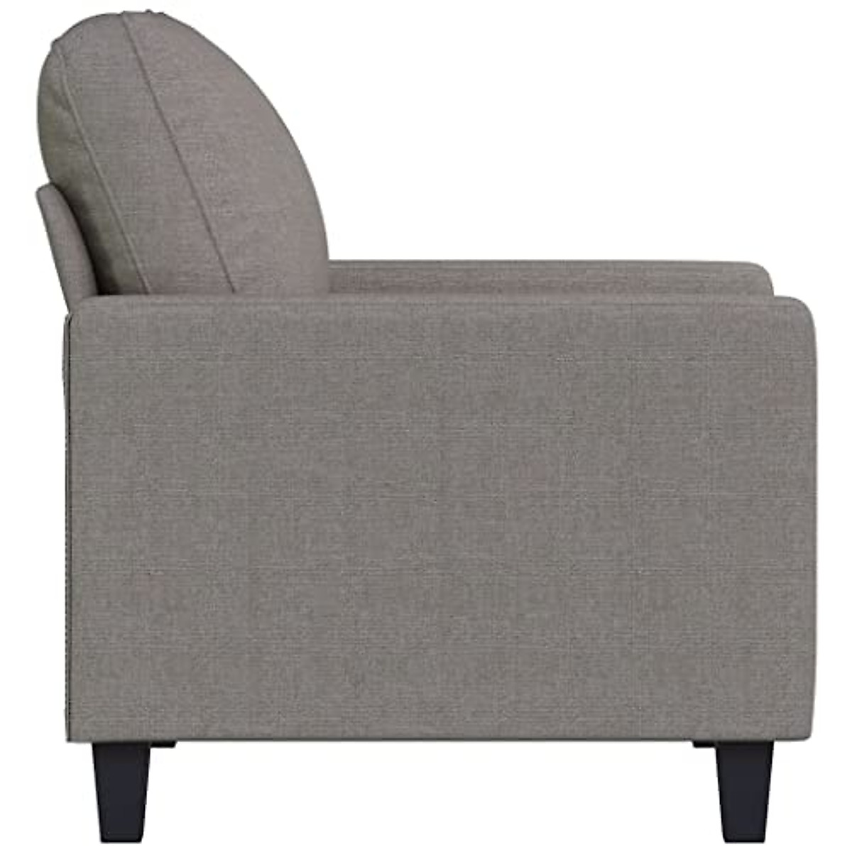 WHOPBXGAD Sofa Chair,Living Room Sofas, upholstered Sofas for Living Rooms, bedrooms, Offices and Apartments,Light Gray 23.6" Fabric