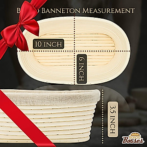 9 Inch Bread Banneton Proofing Basket & 10 Inch Oval Bread Banneton Proofing Basket