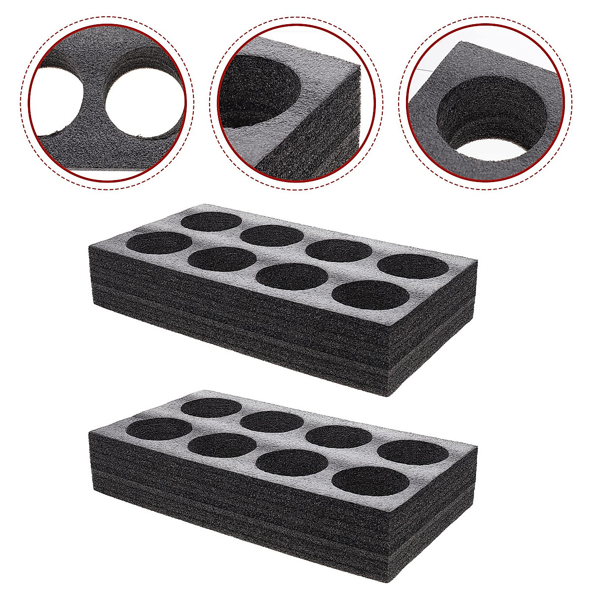 Cabilock 2Pcs Cola Milk Tea Cup Saucer Outdoor Cup Trays Drink Packaging Tray Beer Coffee Mug Shelf 4 Cup Drink Carrier Disposable Cups Takeout 8-Cup Tray Glass Milk Tea Bottle Pearl Cotton