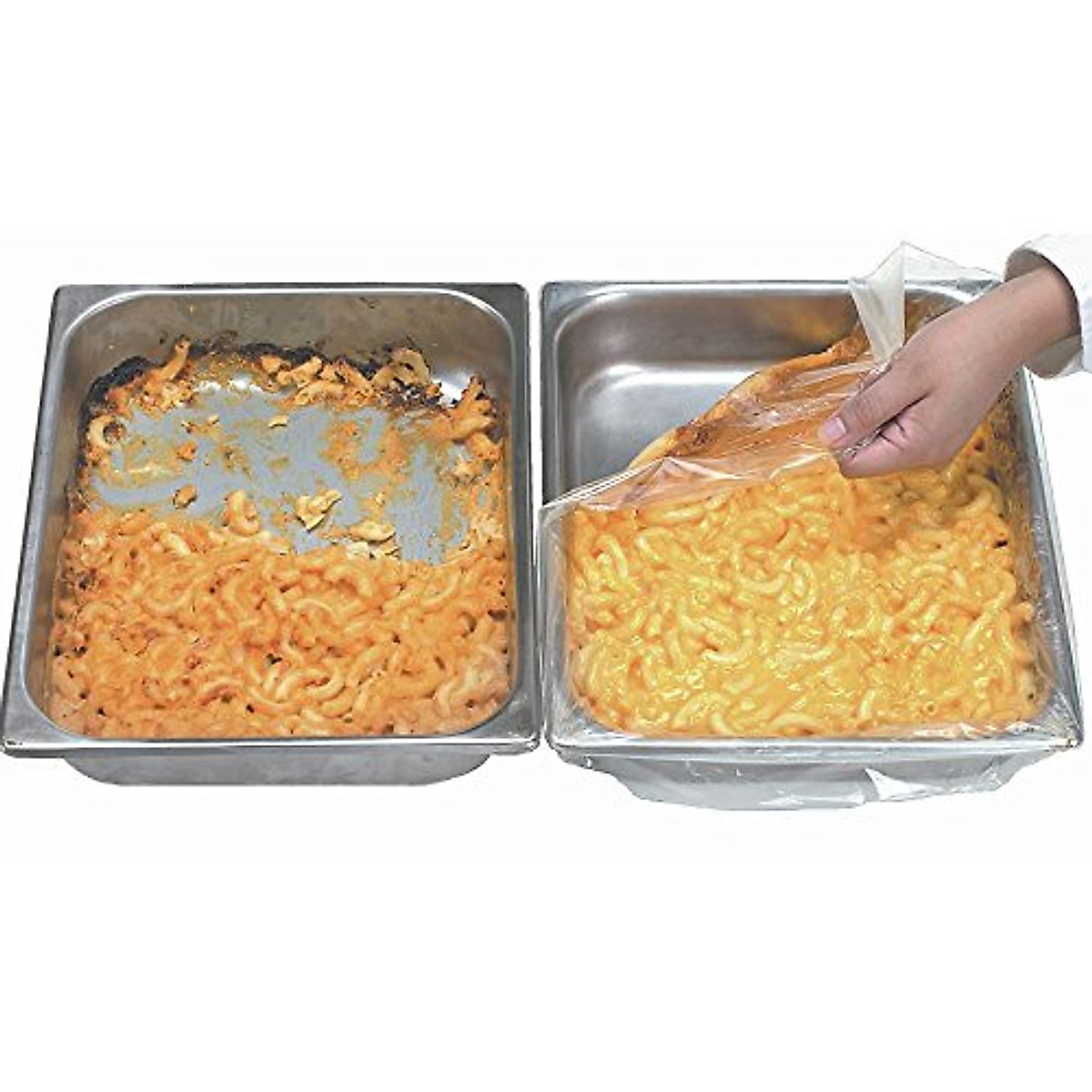 PanSaver Monolyn 1/2 Size Steam Table Pan Liner Clear Plastic - 4"-6"D 100 Per Case