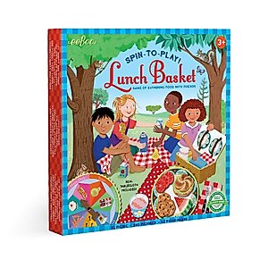 eeBoo: Lunch Basket Spinner Game, Educational Games and Activities That Cultivate Conversation, Socialization, and Skill-Building, Perfect for Ages 3 and up