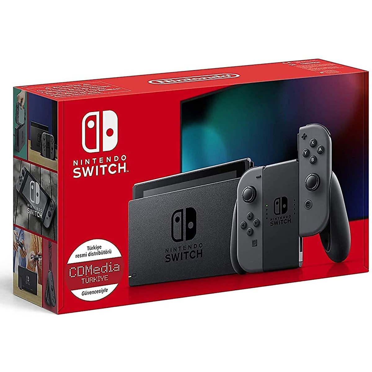 Nintendo Switch Deluxe Holiday Game Bundle: Nintendo Switch with Gray Joy-Con - 6.2" Touchscreen LCD Display + Nintendo Switch Minecraft Game and T.F. Card