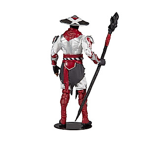 McFarlane Toys Mortal Kombat Raiden Bloody White Hot Fury Skin 7” Action Figure, Multicolor