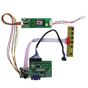FanyiTek VGA LCD Controller Board for 6.5 inch 640x480 G065VN01 V1 31pin 2CCFL Backlight CMOS TTL LCD Screen