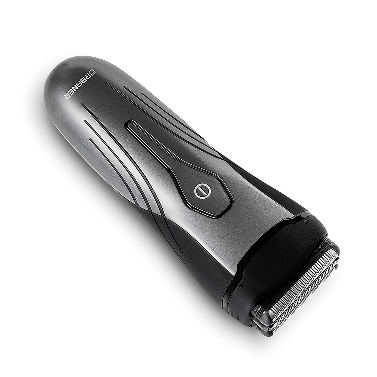URBANER Rechargeable Electric Razor for Men, Waterproof, Cordless, Professional Beard Trimmer, Safe Grooming Blade, Wet and Dry Foil Shaver, Grey, MB-343