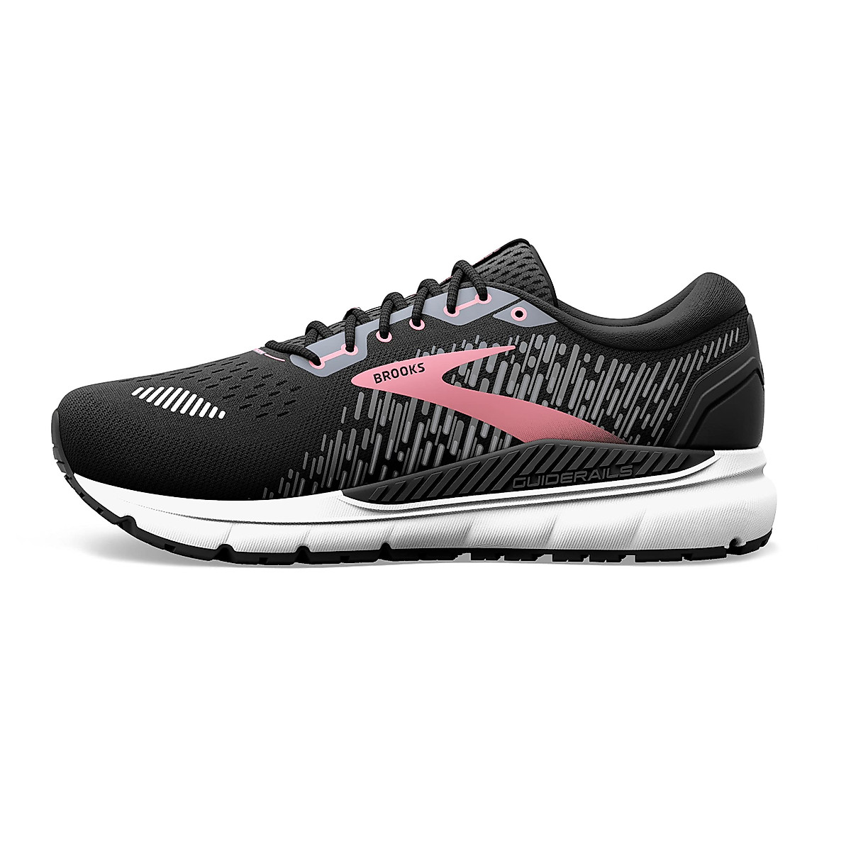 Brooks Women's Addiction GTS 15 Supportive Running Shoe - Black/Ebony/Mauvewood - 12 Narrow