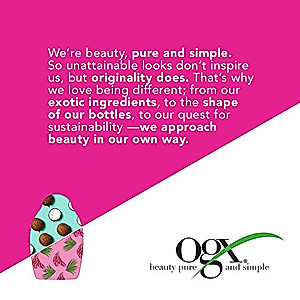 OGX Hydrate & Repair + Argan Oil of Morocco Creamy Hair Butter, Deep Moisturizing Leave-In or Rinse Treatment for Dry Hair, Paraben-Free, Sulfated-Surfactant Free, 6.6 oz