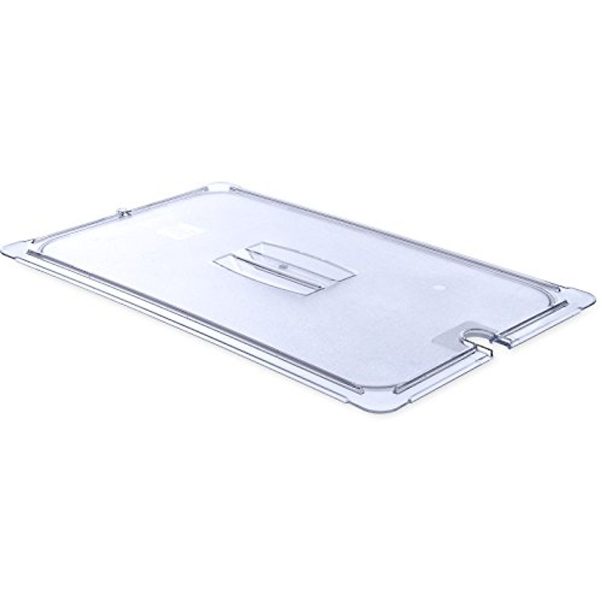Carlisle FoodService Products 10211U07 StorPlus Full Size Polycarbonate Universal Handled Notched Food Pan Lid, Clear