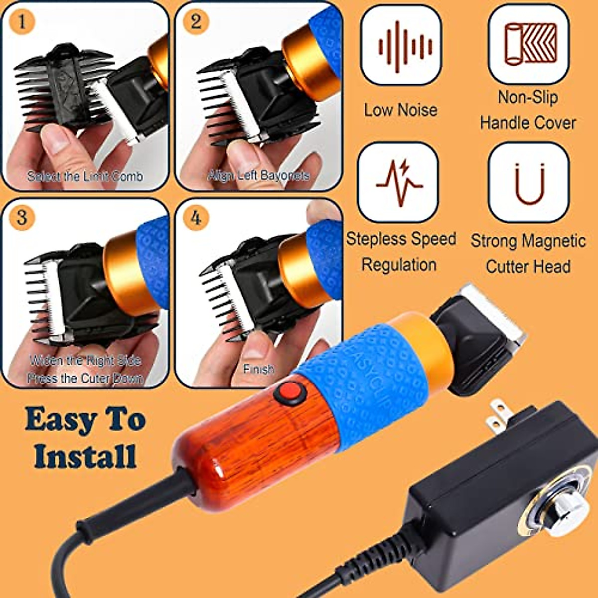 Carpet Trimmer with Shearing Guide Rug, Tufting Gun Rug Making Kit, Electric Speed Adjustable Rug Shears for Handmade Rug Clean Tufted Carpet Tufting Carving Tools Clippers