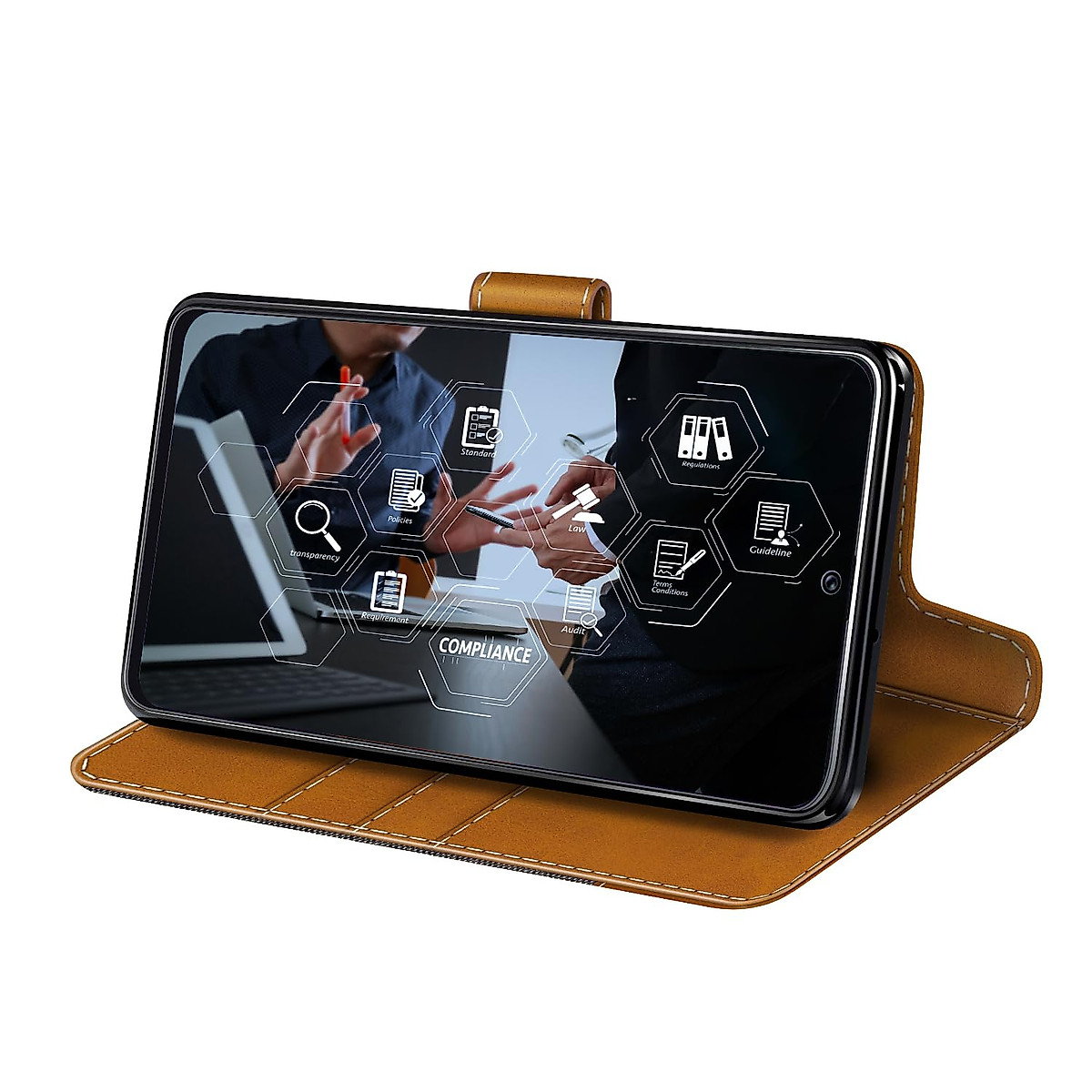 MILEGAO Leather Case for LG V20 H990DS Magnetic Phone Case with Wallet and Card Slot + [2 Pack] Tempered Glass Screen Protector for LG V20 H990DS (5.7”)