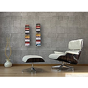 CraftVatika Metal Book Shelf Invisible Wall Mount Bookshelves for Home Office Study Room(Set of 3, Black)