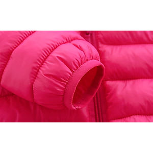 CECORC Winter Coats for Kids with Hoods Light Puffer Jacket for Girls | Baby, Infants, Toddlers, 2T,Rose