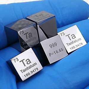10 mm Tantalum Metal Cube 99.9% Pure for Element Collection Lab Experiment Material Hobbies Substance Block Display