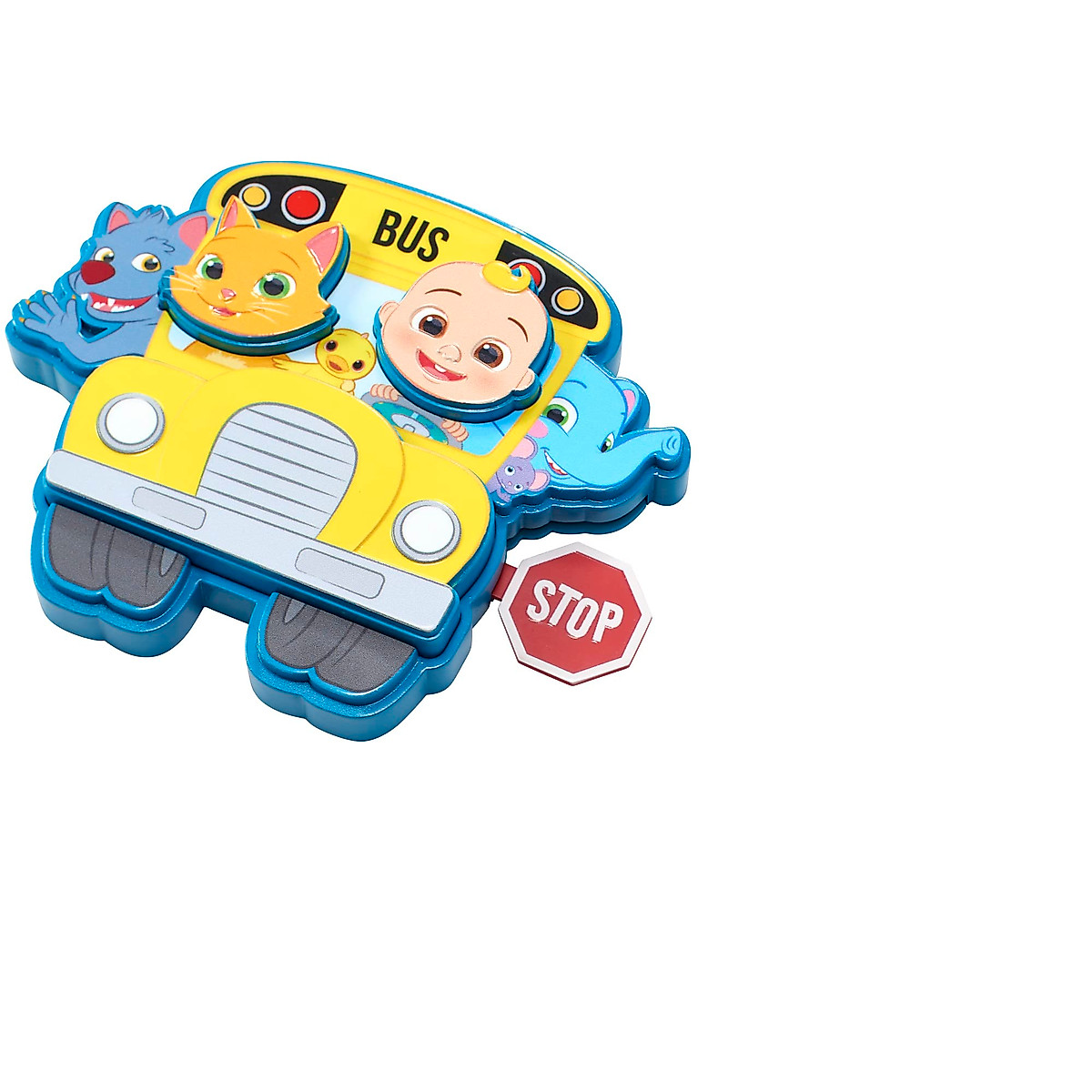 DECOPAC DecoSet CoComelon Ready for Adventure! Cake Topper, 4 Piece Cake Decoration Set With JoJo, Kittens, Wally, and Ello Puzzle Jigsaw (27978)