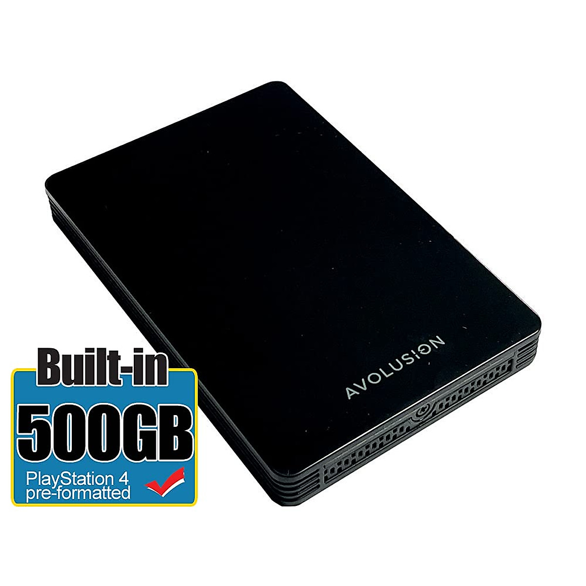 Avolusion HD250U3-Z1-PRO 500GB USB 3.0 Portable External Gaming Hard Drive (for PS4, Pre-Formatted) - 2 Year Warranty