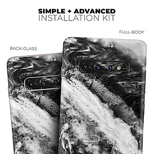 DesignSkinz Liquid Abstract Paint V58 Protective Vinyl Decal Wrap Skin Cover Compatible with The Samsung Galaxy S20 (Screen Trim & Back Glass Skin)