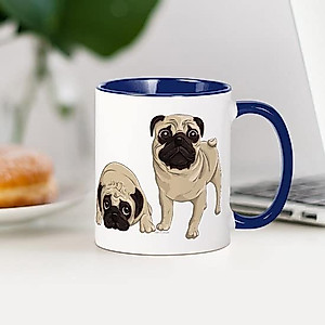 CafePress Pugs Mugs Ceramic Coffee Mug, Tea Cup 11 oz