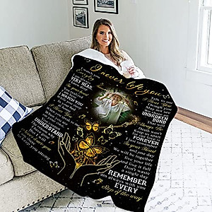 MUCHNEE Personalized Cardinals Memorial Throw Blankets, I Never Left You, in Loving Memory Blanket Gift for Loss of Loved One Mom Dad, Remembrance Sympathy Gift Blanket, Bereavement Condolence Gifts