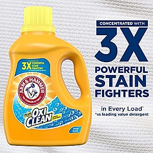Arm & Hammer Plus OxiClean Fresh Scent, 77 Loads Liquid Laundry Detergent, 100.5 Fl oz