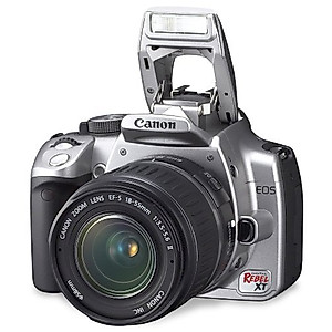 Canon Digital Rebel XT DSLR Camera with EF-S 18-55mm f/3.5-5.6 Lens (Silver-OLD MODEL) (Renewed)