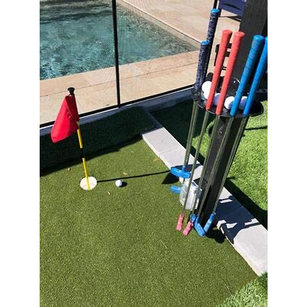 Pmsanzay 2 Pack Golf Club Organizers Golf Club Display Golf Putter Rack Golf Club Storage Rack Golf Club Holder Golf Club Combo Wall Mount Bracket - Great Way to Organize Your Clubs - Easy to Install