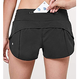 Lululemon Run Speed Up Short (Black, 4)
