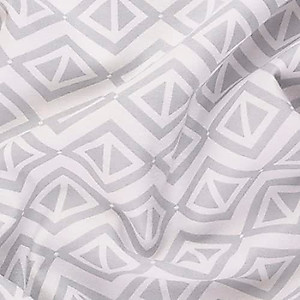 Mook Fabrics Flannel PRT Geometric, Grey, 15 Yard Bolt