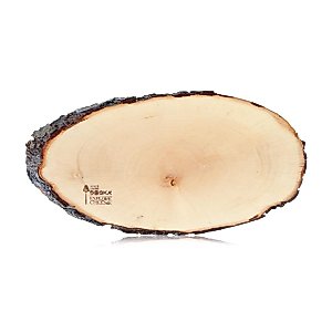 Boska Holland Cheese Board, European Ash Wood w. Polished Surface, Natural Bark, 10" x 6", Taste Collection