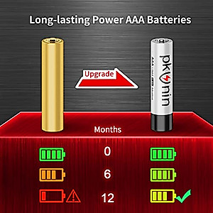 Ocvrszsw AAA Batteries 12 Pack 1.5V AAA Alkaline Battery High-Performance Triple A Batteries for Flashlight Toys Remote Control Clocks, 10-Year Shelf Life LR03 Batteries