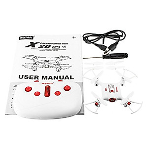 Cheerwing Syma X20 Mini Drone for Kids and Beginners RC Nano Quadcopter with Auto Hovering 3D Flip(White)