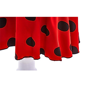 Lito Angels Toddler Girls Ladybug Polka Dots Swimsuit Bathing Suit Poolside Swimwear Tankini Two Piece Set Size 4T