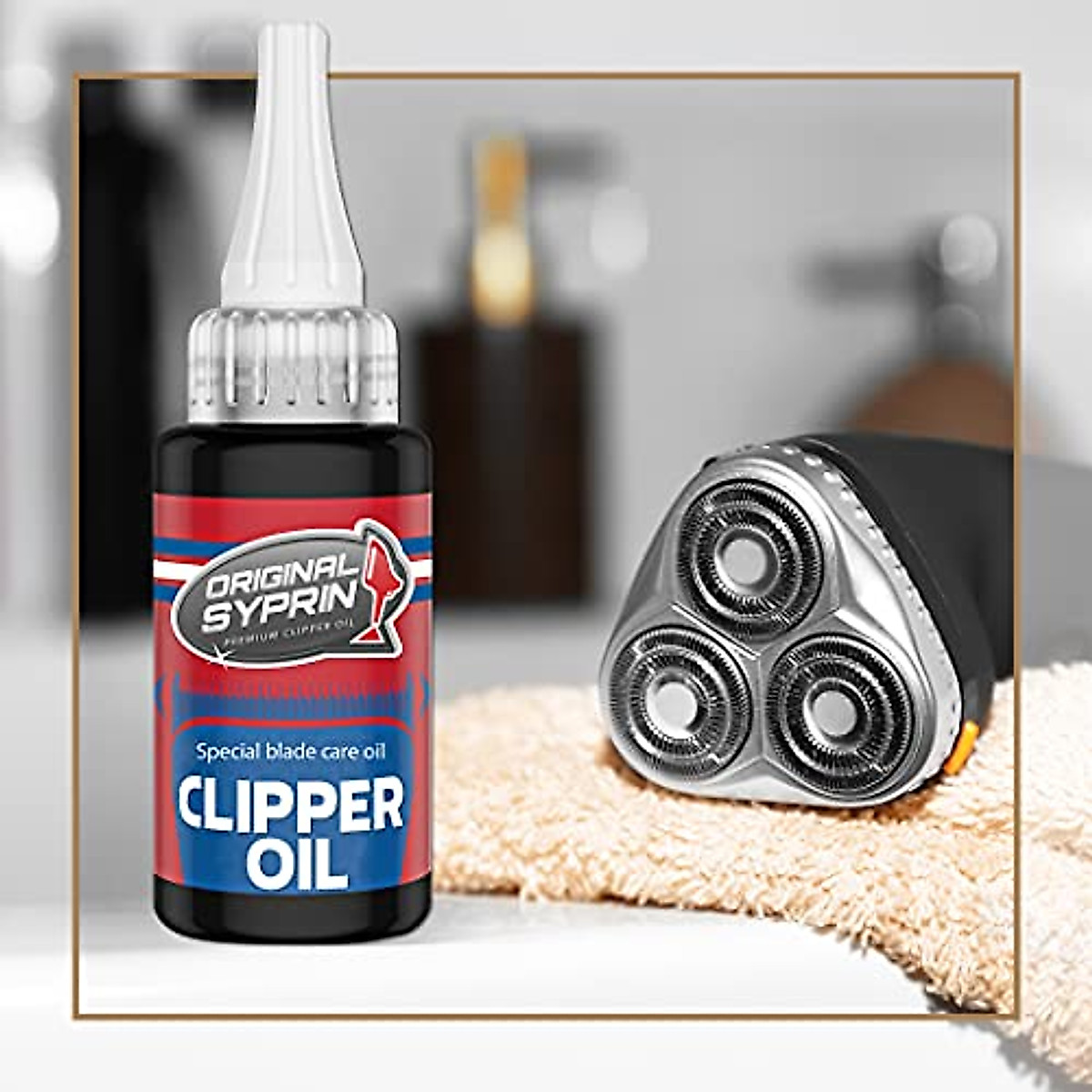 SYPRIN Original Premium Clipper Oil for Hair Trimmers, Hair Clippers, Electric Saving Machines, Hairdressing & Beard Trimmer-Oil for Extreme Protection Made in Germany