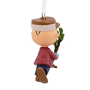 Hallmark Peanuts Charlie Brown with Tree Christmas Ornament