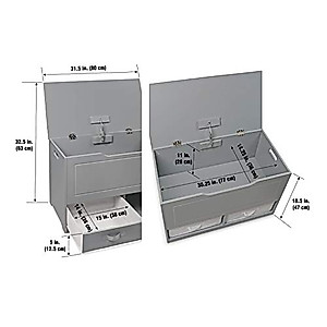 Up and Down Toy and Storage Box with 2 Basket Drawers