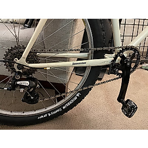 Dymoece Narrow Wide Bike Single Chainring 104BCD 32T 34T 36T 38T for 9 10 11 Speed Round,Black/Red-Compatible with Most of Shimano and Sram Cranksets