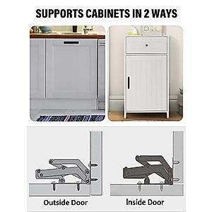 ZRD Tilt Out Trash Can Cabinet DIY Kit for Single Cabinet, Pet Proof Hidden Trash Can Cabinet Conversion Kit, Suitable for Kitchen, Bathroom, Living Room, and Dining Room