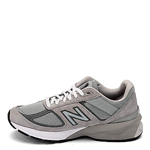 New Balance womens Made in Us 990 V5 Sneaker, Grey/Castlerock, 8.5 US
