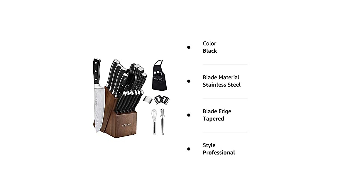 21-Piece Kitchen Knife Set - Professional Design & Precision