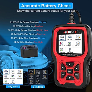 2024 Elite AUTOPHIX 7150 Full System Diagnostic Scan Tool Fit for Ford Lincoln Mercury All Function OBD2 Scanner with Engine ABS SRS SAS Oil EPB DPF TPMS Reset Code Reader Battery Registration Tool