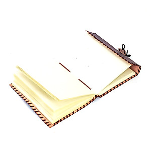 CLA Journal Leather, Leather Notebook, Vintage Journal, Leather Journal for Men, Leather Journal for Women, Sun and Moon Journal Leather, (7 x 5 Inch, Bronze - Sun & Moon)