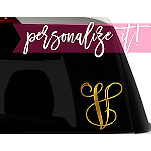 Single Letter Decal for Tumble Cup, Water Bottle, Laptop, car Window or Other Hard and Smooth Surface Your Choice of Color & Style | Decals by ADavis