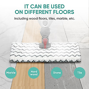 3 Pack Steam Mop Pads Replacement P184WQ for Shark Lift-Away Pro & Genius Steam Pocket Mop System S3973 S3973D S3973WM S5001 S5002Q S5003A S5003D S5004 S5004W S6001W S6001WM S6002 S6002C S6003D S6003W