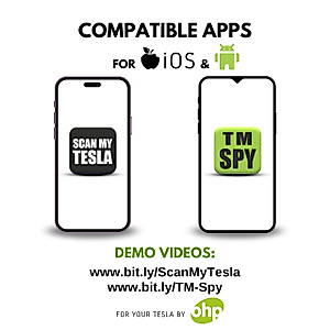 OHP OBD2 Adapter for Tesla Model 3 & Y Since Year 2019 | Fits OBDLink Veepeak w/Scan My Tesla App