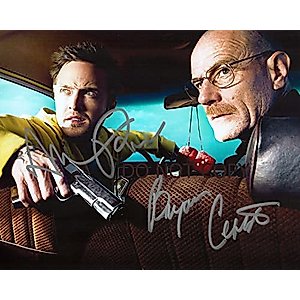 Aaron Paul & Bryan Cranston Autographed Signed Photo 8 x 10 reprint photo picture poster wall art autograph RP